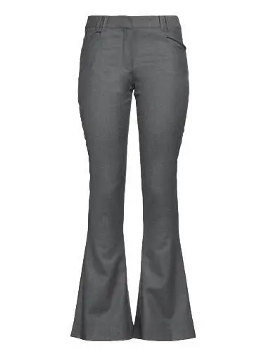 Balmain Wool Flared Leg Trousers - Grey