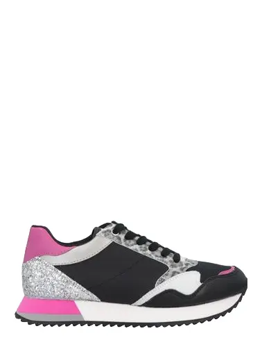Geox Leather And Textile Sneakers - Black