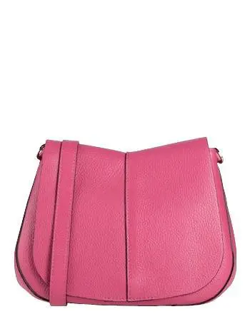 GIANNI CHIARINI Leather Saddle Cross-body Bag - Fuchsia