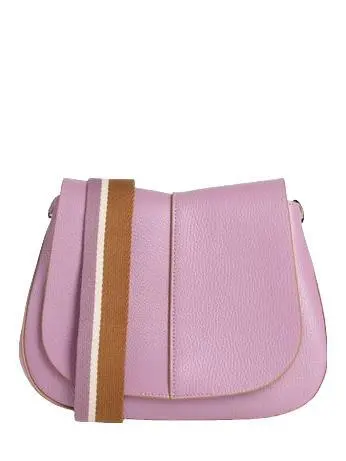 GIANNI CHIARINI Leather Cross-body Saddle Bag - Purple