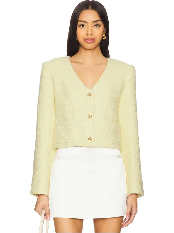 Astr The Label Marleigh Jacket - Lemon