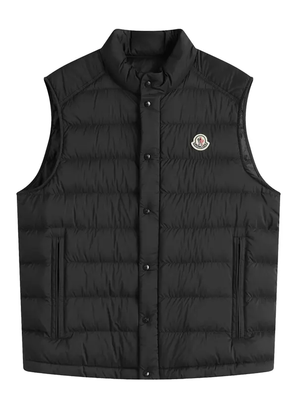 Moncler Recycled Longue Saison Opaque Barthe Vest - Black