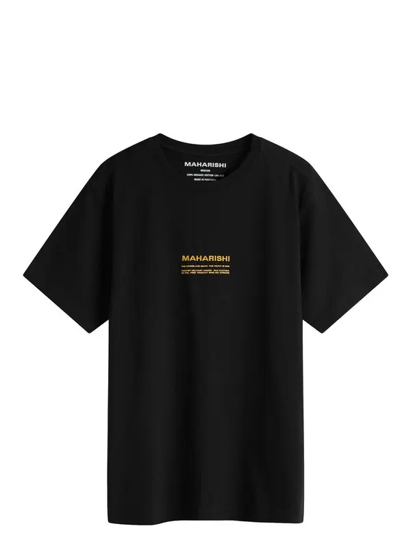 MAHARISHI Less Dangerous T-shirt - Black