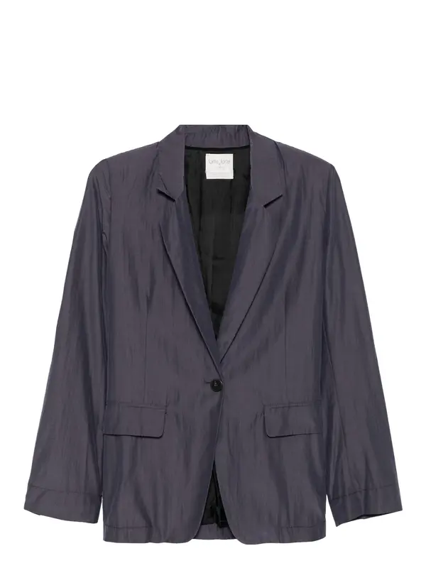 FORTE_FORTE Notched-lapel Blazer - Purple