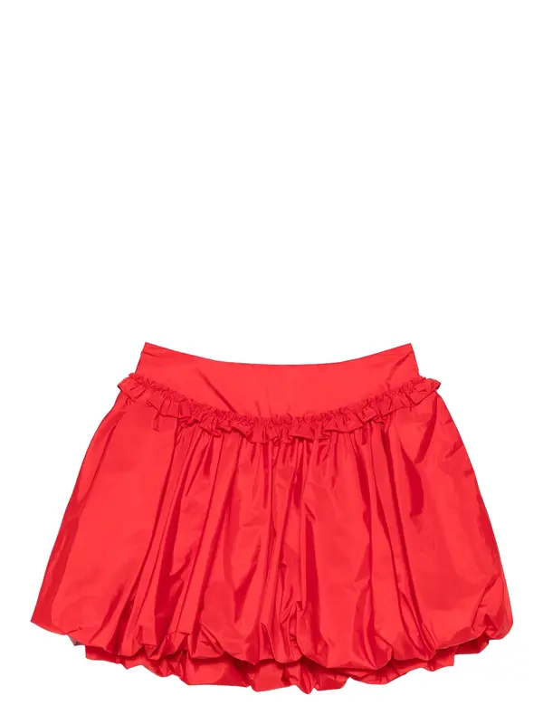Simone Rocha Gathered Mini Skirt - Red