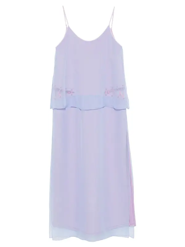 PAPA OPPONG Layered Maxi Dress - Purple