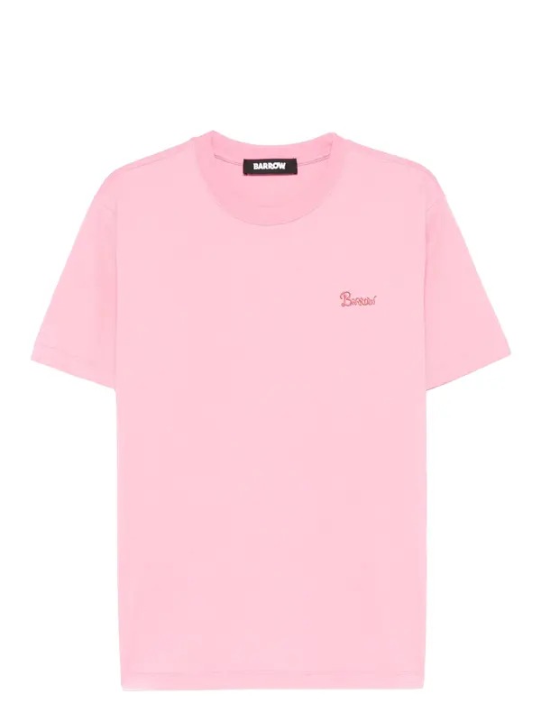 BARROW Logo-print T-shirt - Pink