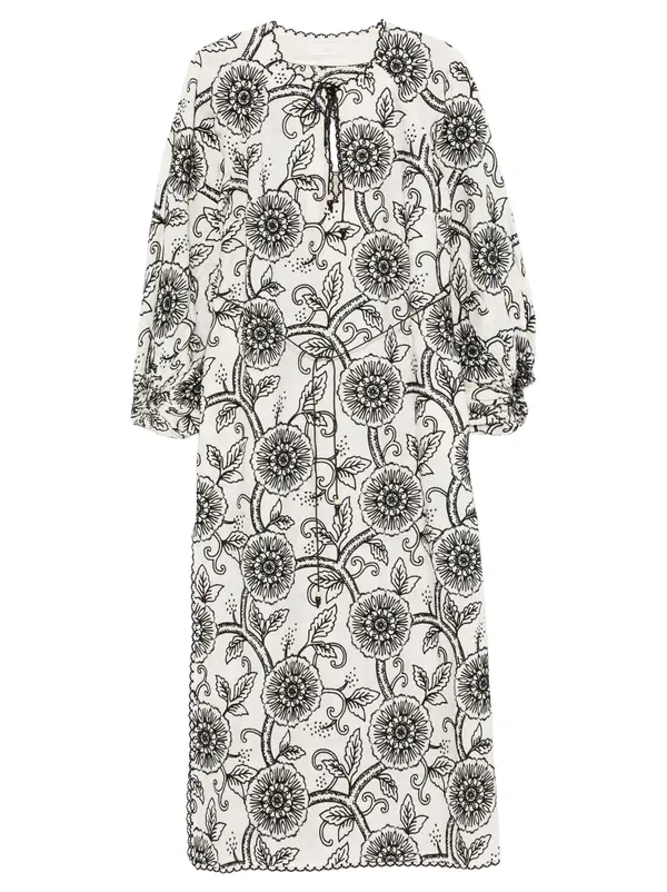Zimmermann Tallow Midi Dress - White