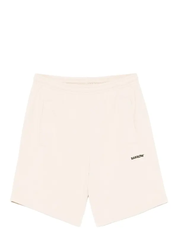 BARROW Logo-print Shorts - Neutrals