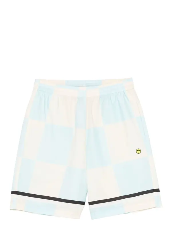 BARROW Check-pattern Shorts - Neutrals