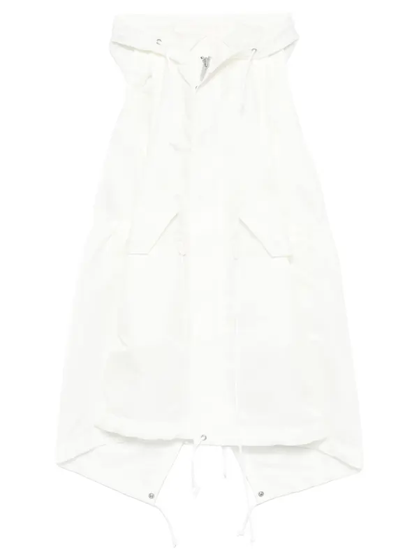 Sacai Hooded Dress - White