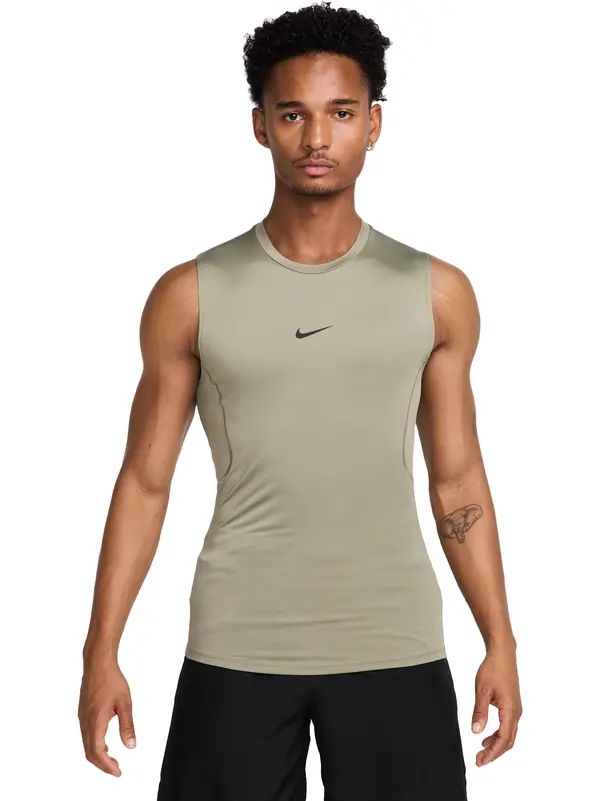 Nike Pro Dri-fit Tight Sleeveless Fitness Top - Green