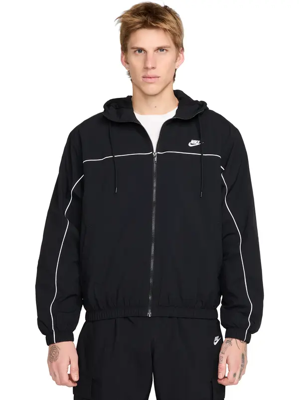 Nike Club Hooded Jacket - Black