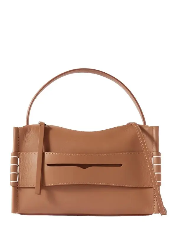 JW Anderson Loafer Leather Shoulder Bag - Brown
