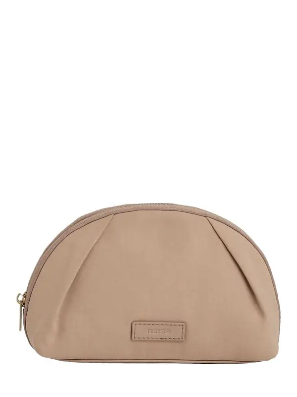 REISS Fiona Cosmetics Bag - Blush