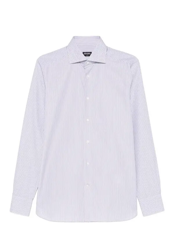 Zegna Striped Shirt - Blue