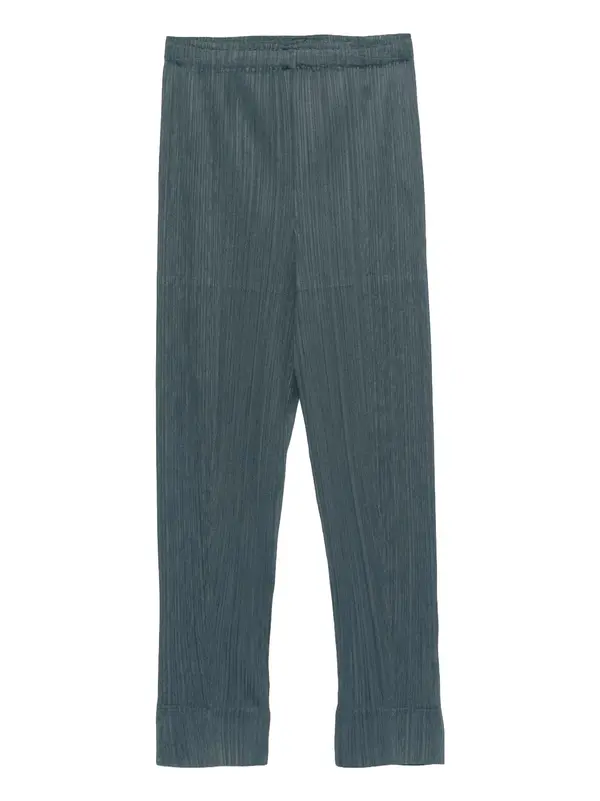Issey Miyake Pleated Trousers - Blue