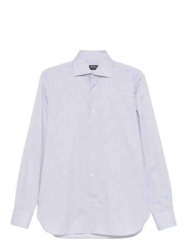 Zegna Striped Shirt - White