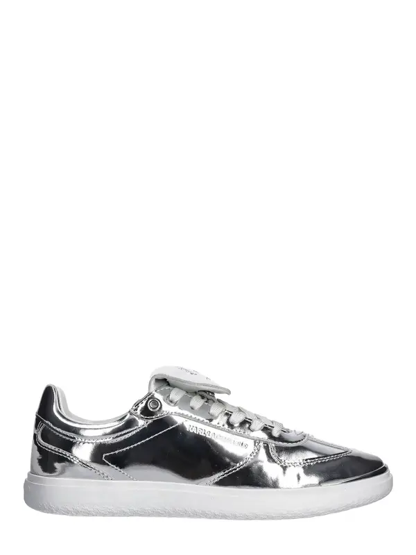Karl Lagerfeld Metallic-effect Sneakers - Silver