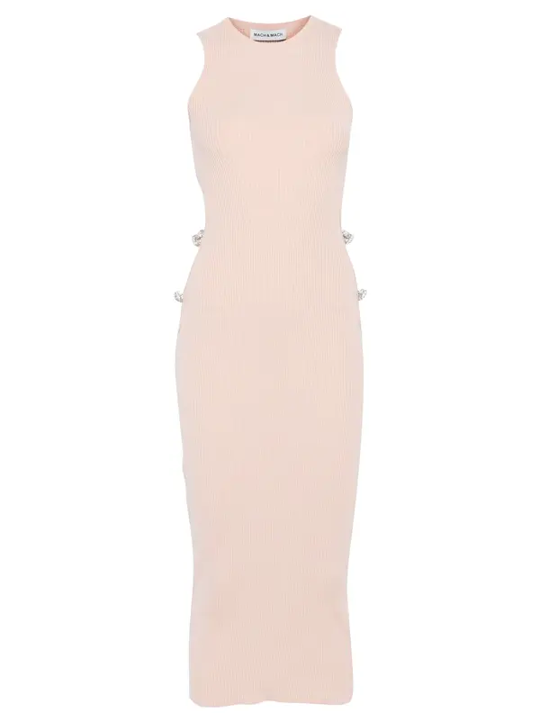 Mach & Mach Bow-detail Dress - Neutrals