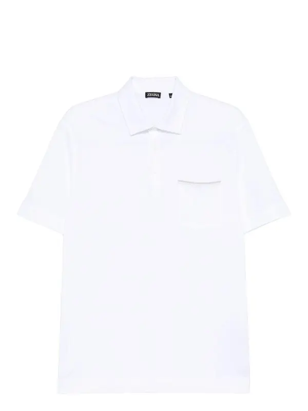 Zegna Cotton Polo Shirt - White