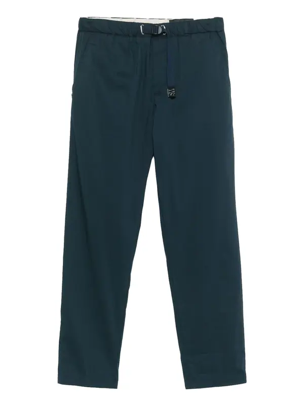 WHITE SAND Belted Trousers - Blue