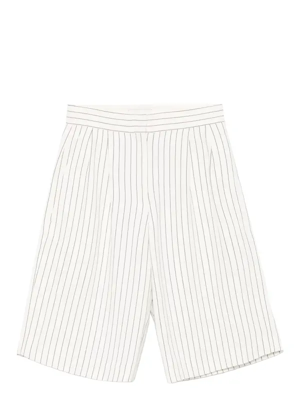 Loulou De Saison Striped Shorts - White