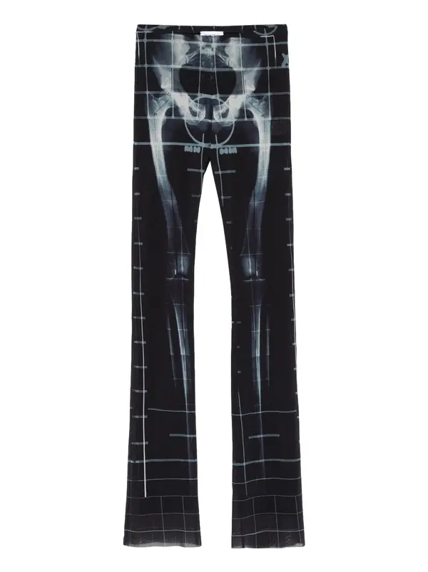 Jean Paul Gaultier Squeletor Flared Trousers - Black