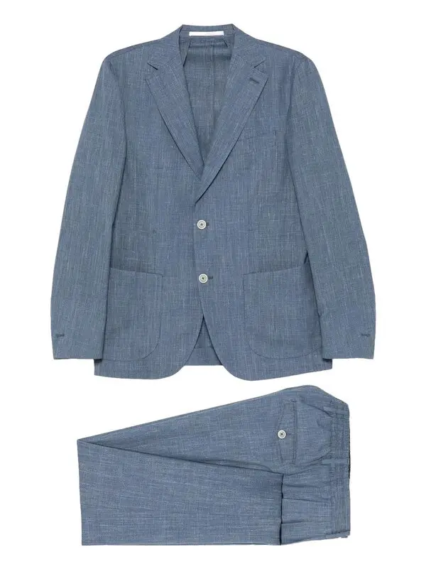Eleventy Single-breasted Suit - Blue