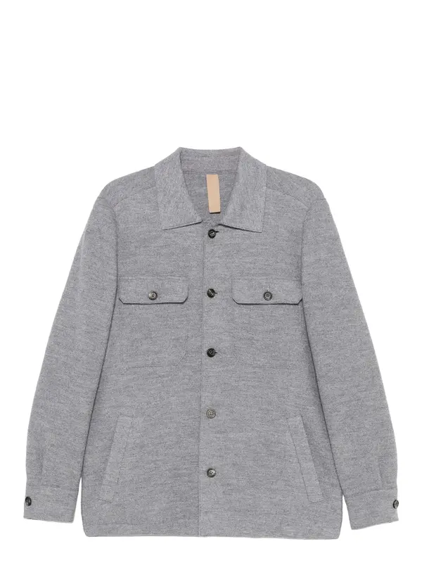 Eleventy Wool Shirt Jacket - Grey