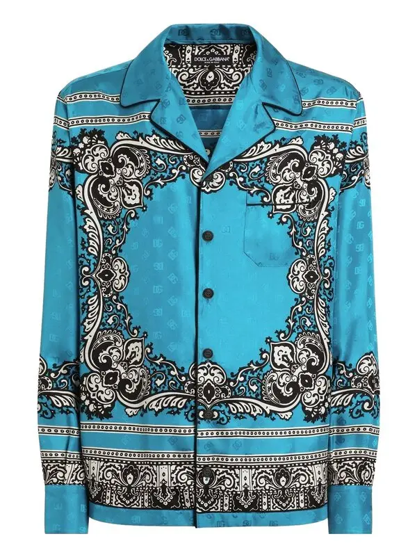 Dolce & Gabbana Bandana-print Shirt - Blue