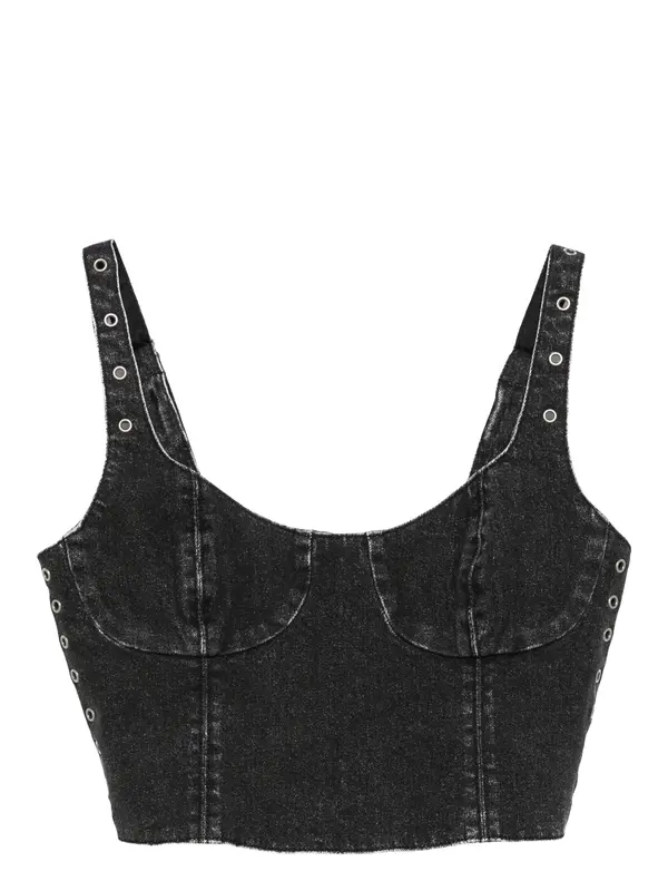Ksubi Dauphine Crop Top - Black