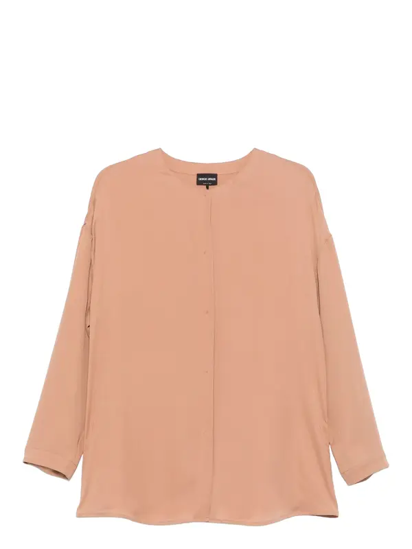 Giorgio Armani Silk Shirt - Orange