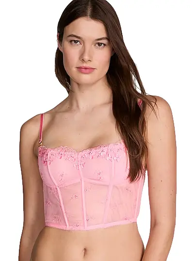 Victoria's Secret Dream Angels Pretty Petals Corset Top - Pink