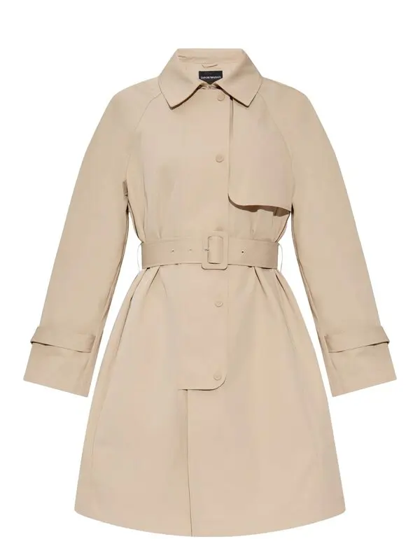 Emporio Armani Waterproof Trench Coat - Neutrals