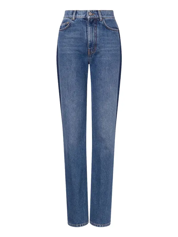 Philosophy Di Lorenzo Serafini Two-tone Denim Jeans - Blue