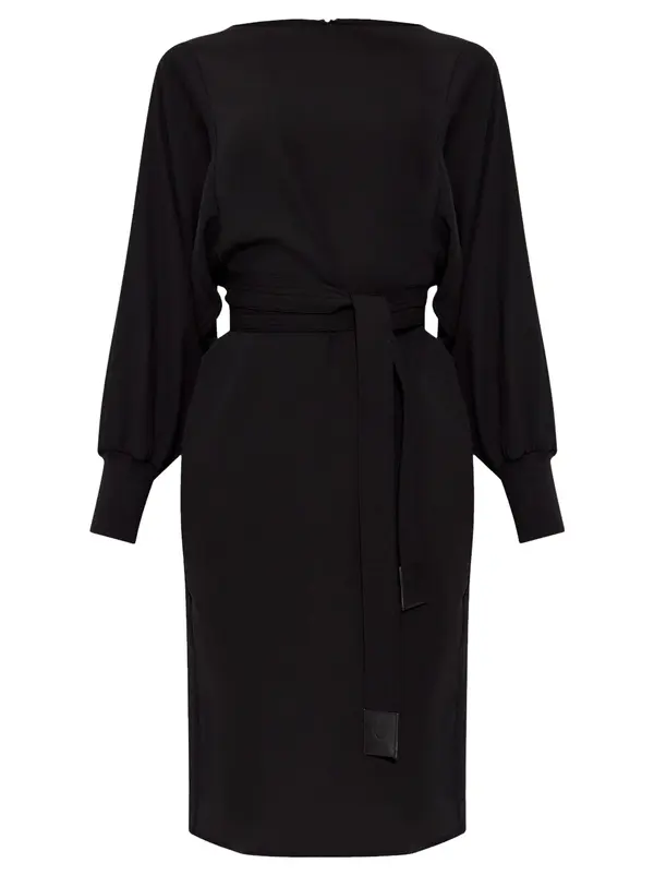 Emporio Armani Belted Dress - Black