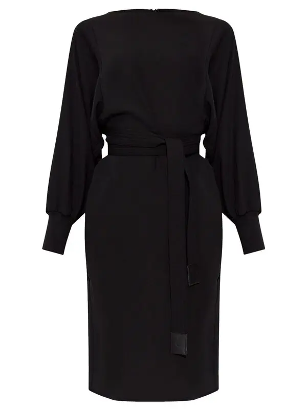Emporio Armani Belted Dress - Black