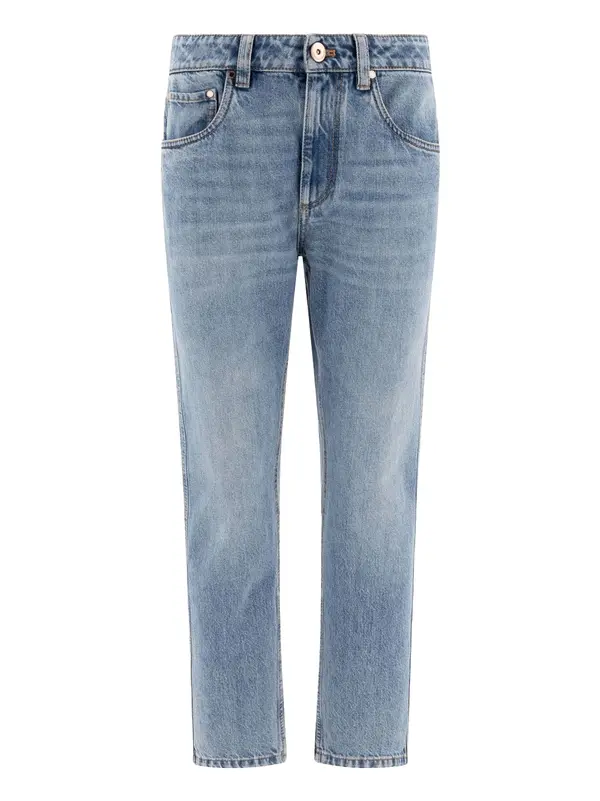 Brunello Cucinelli Tapered Jeans - Blue