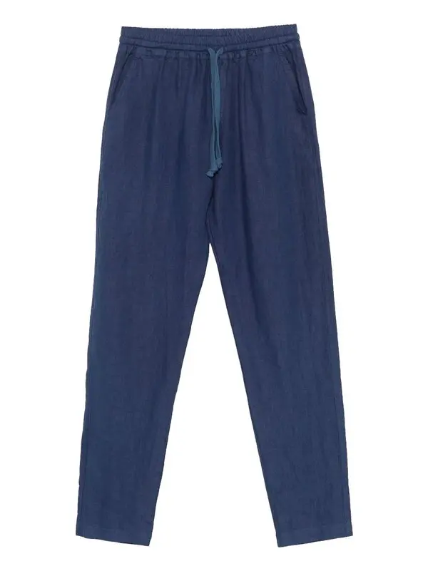 Fedeli Linen Trousers - Blue
