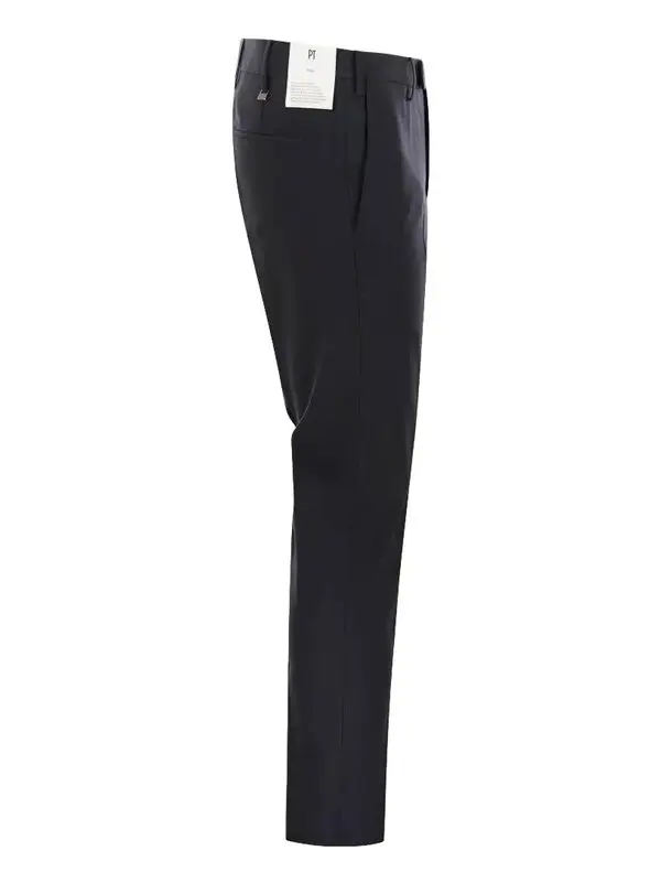 PT TORINO Pressed-crease Trousers - Blue