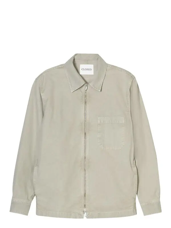 Closed Zip-up Jacket - Neutrals