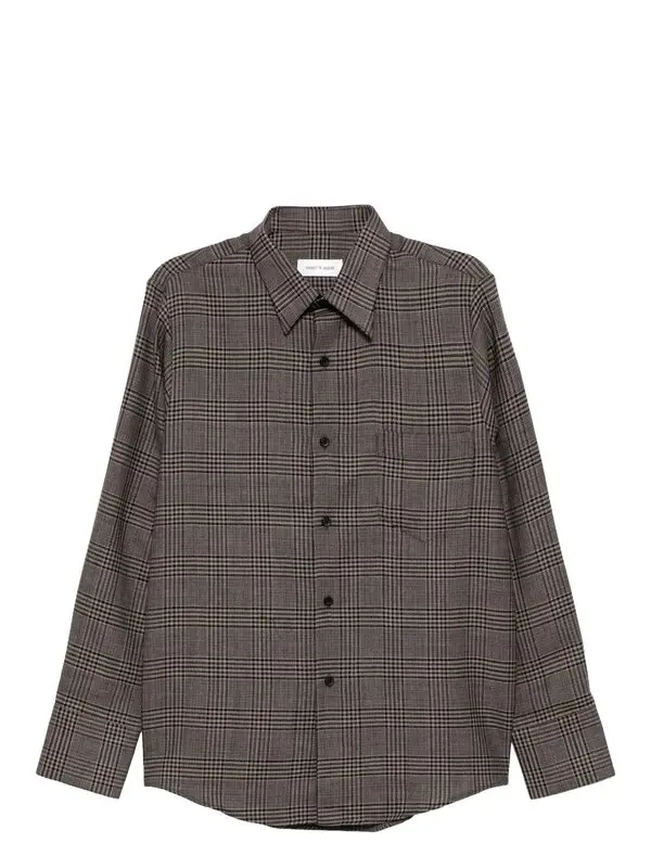 ERNEST W. BAKER Checked Shirt - Brown