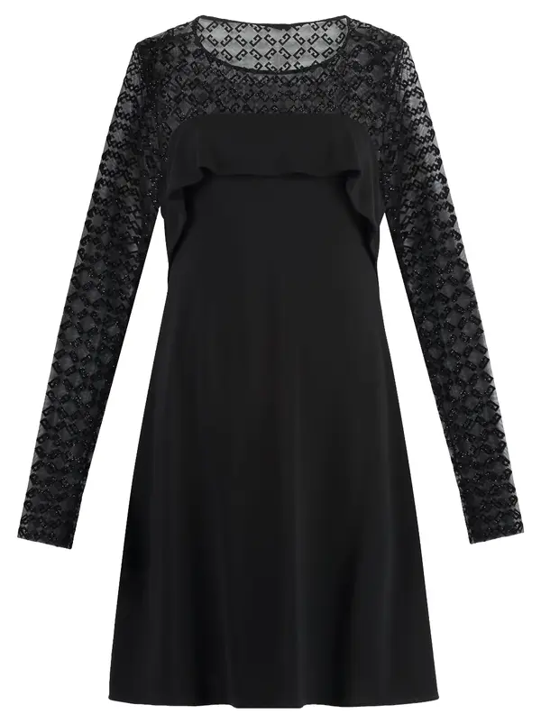 Givenchy Jersey Draped Dress - Black