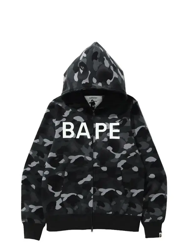 BAPE Gradation Camo Full Zip Hoodie - Black