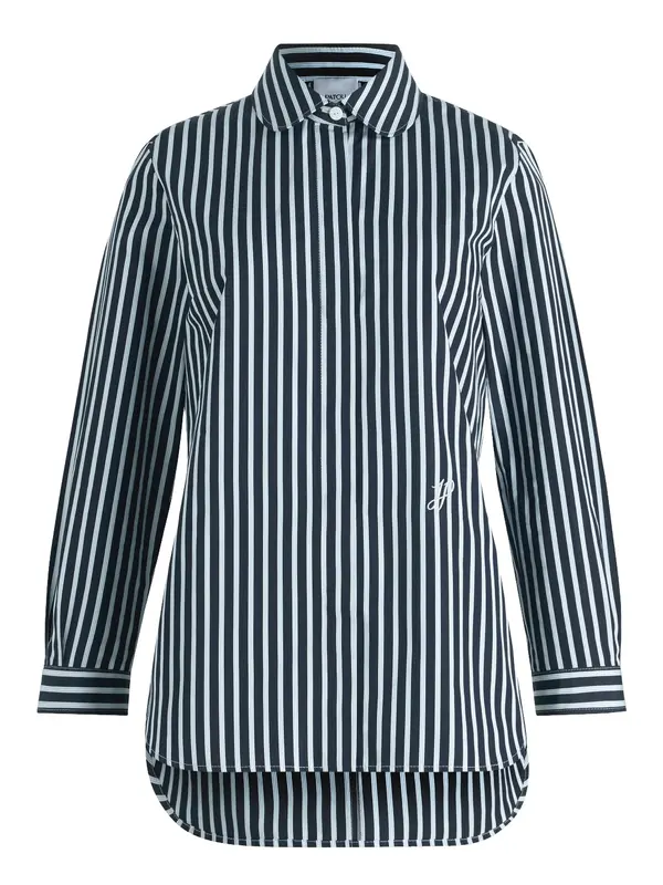 PATOU Striped Poplin Shirt - Blue