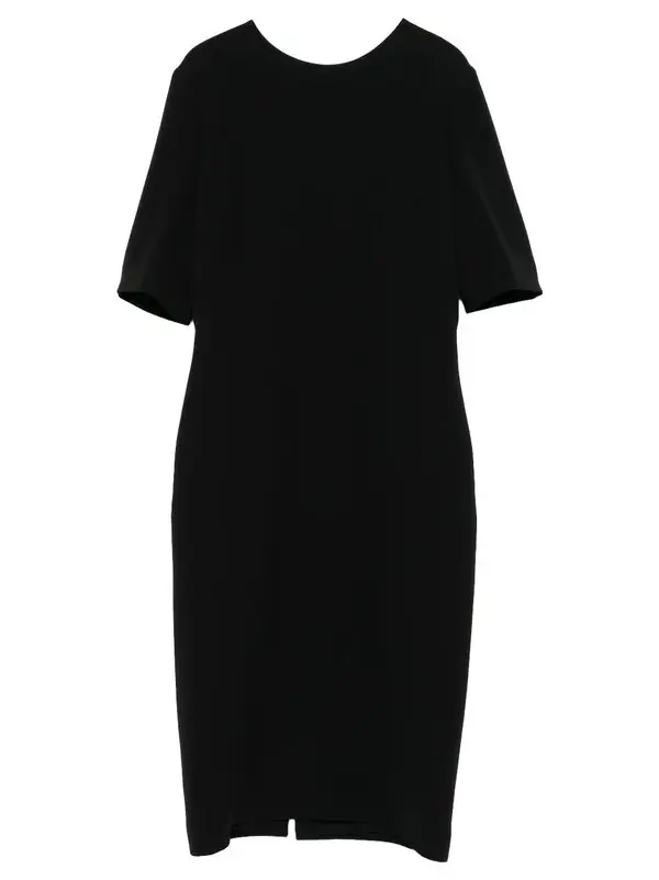Giorgio Armani Silk Midi Dress - Black