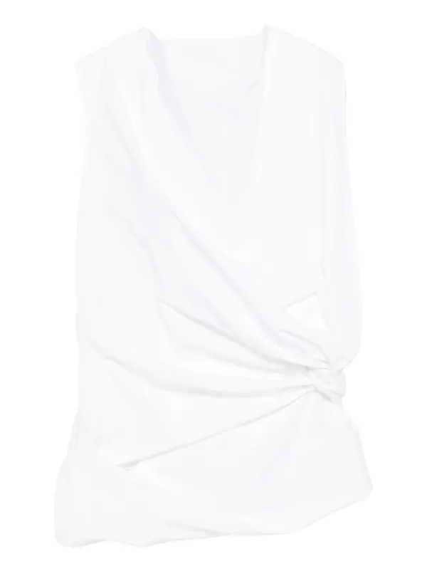 JIL SANDER Poplin Top - White