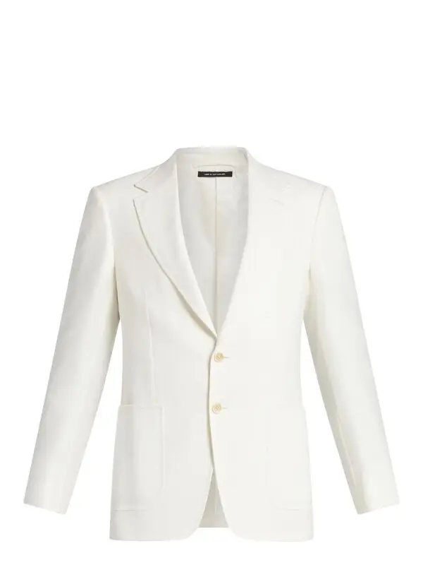 TOM FORD Single-breasted Blazer - White