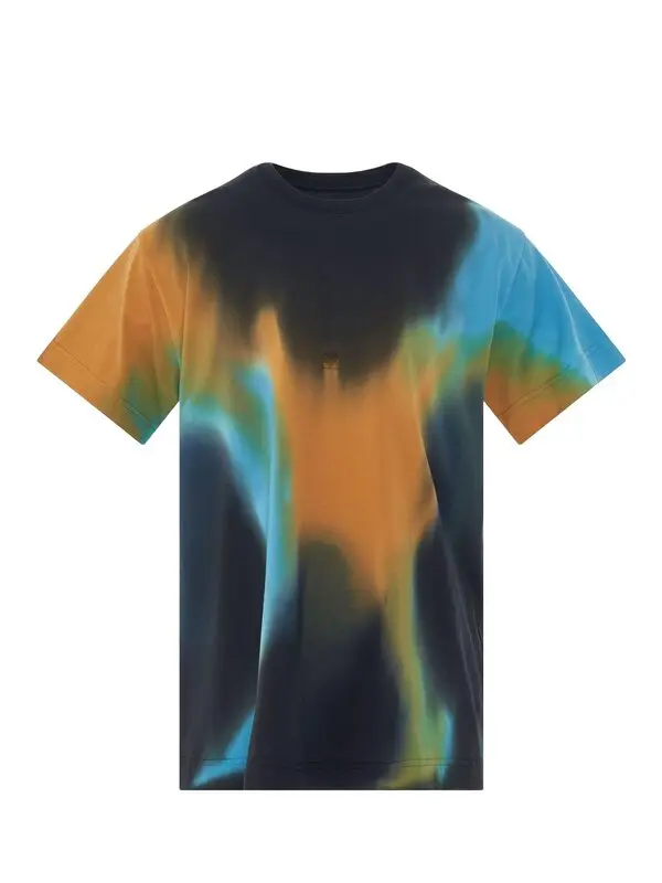 Givenchy 4g Embroidered Oversized Tiedye T-shirt - Black